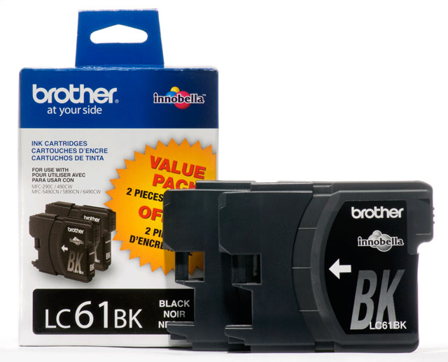 Brother LC61BK - Barcodesinc.com