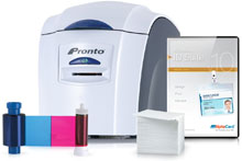 Magicard PRONTO-SINGLE-SIDE-SYSTEM Complete ID Card Printer System ...