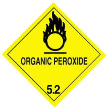 Warning Organic Peroxide Label - Barcodesinc.com