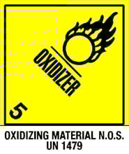Warning Oxidizer - Oxidizing Material Label - Barcodesinc.com