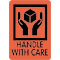 Caution Handle With Care Label - Barcodes, Inc.